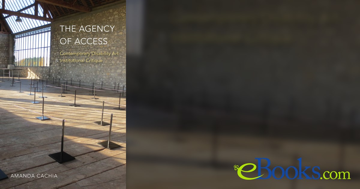 The Agency of Access by Amanda Cachia (ebook)