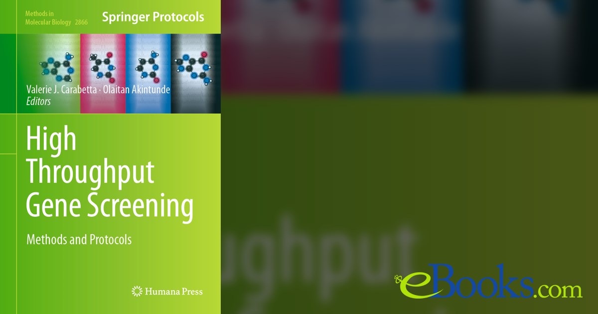 High Throughput Gene Screening by Valerie J. Carabetta (ebook)