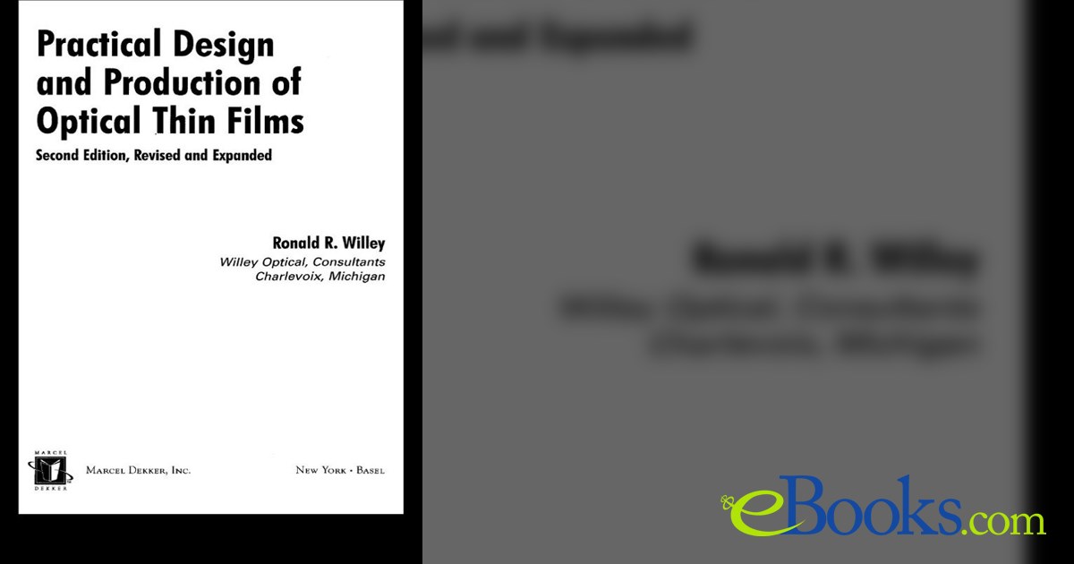 Practical Design and Production of Optical Thin Films