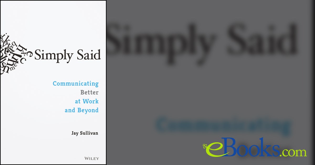 Simply Said by Jay Sullivan (ebook)