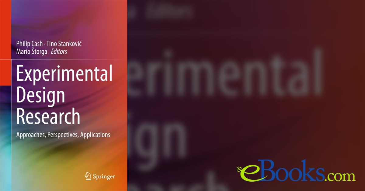 Experimental Design Research by Philip Cash (ebook)