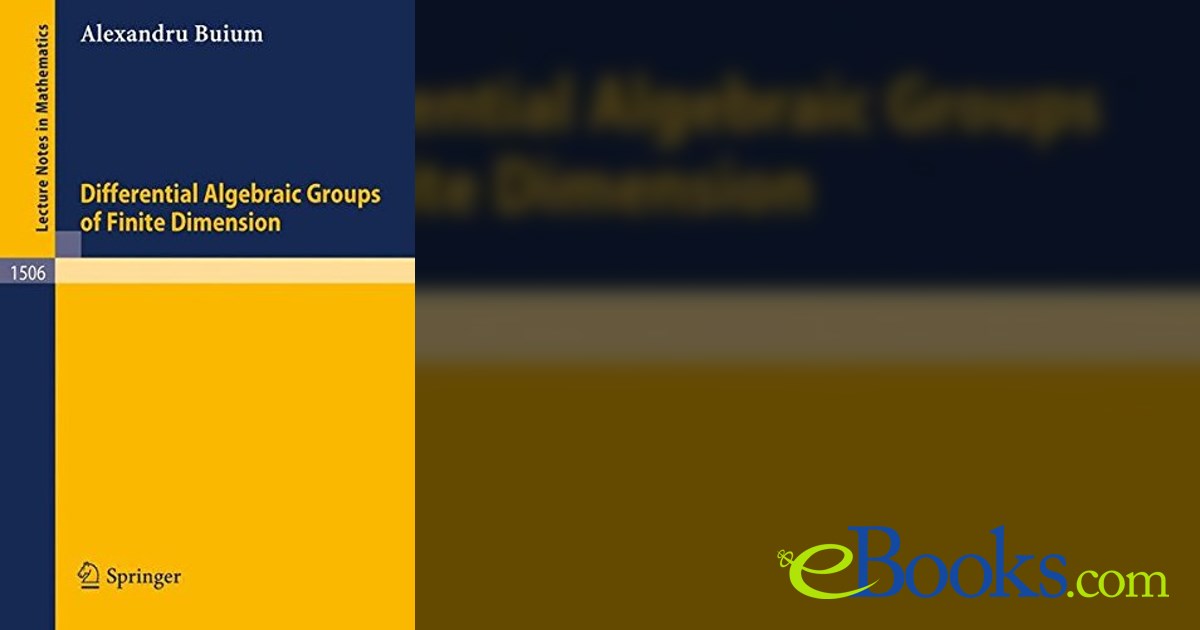 Differential Algebraic Groups of Finite Dimension