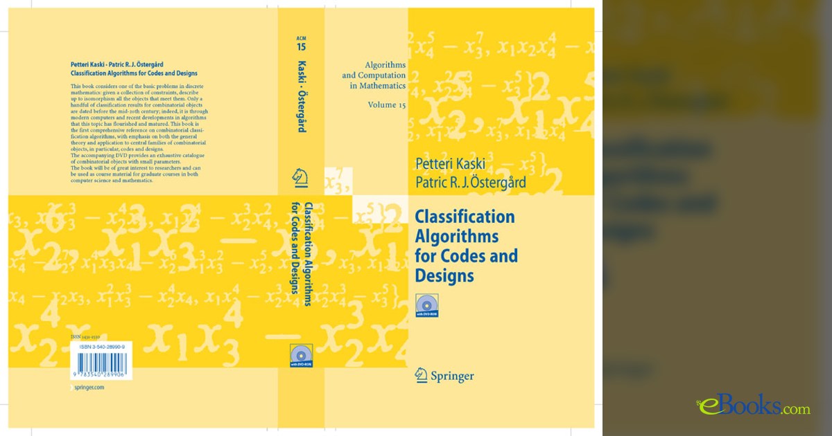 Classification Algorithms for Codes and Designs