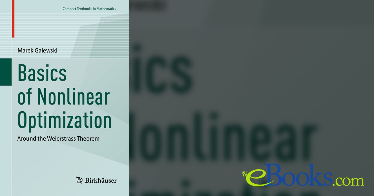 Basics of Nonlinear Optimization by Marek Galewski (ebook)