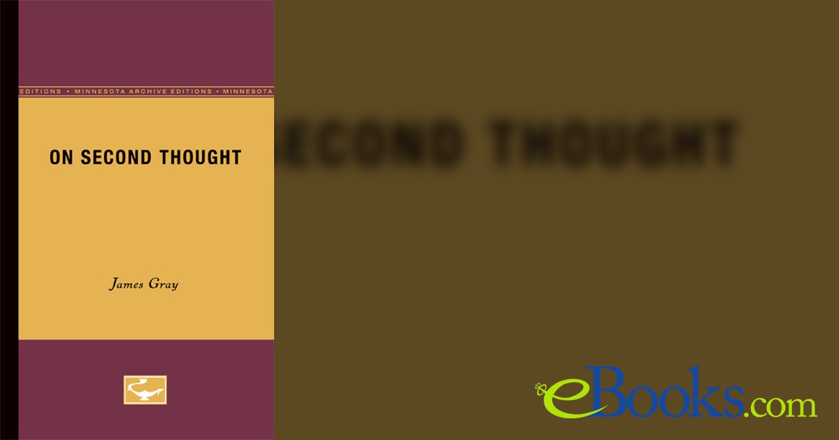 On Second Thought by James Gray (ebook)