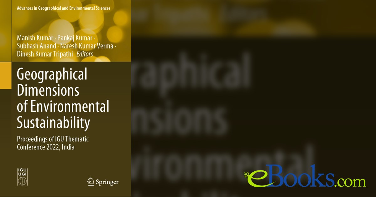 Geographical Dimensions of Environmental Sustainability