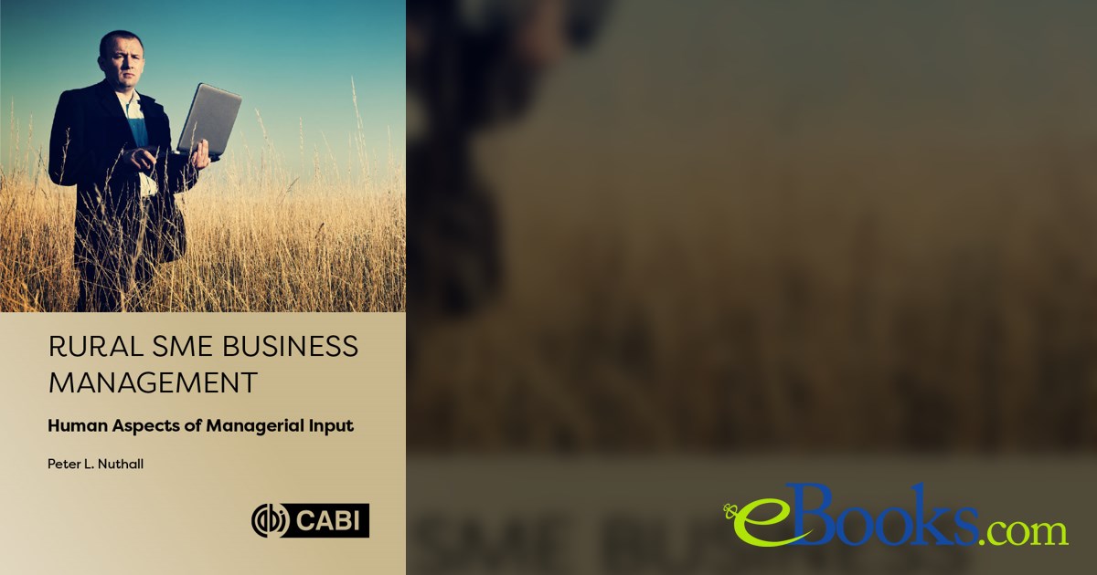 Rural SME Business Management by Peter L Nuthall (ebook)
