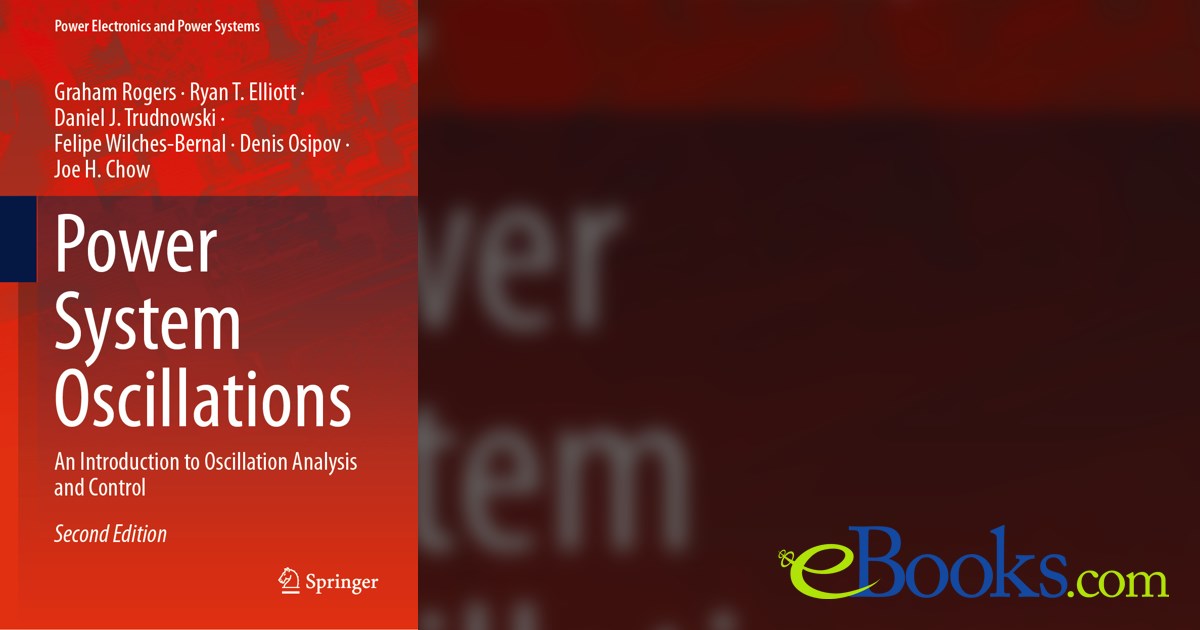 Power System Oscillations (2nd ed.) by Graham Rogers (ebook)