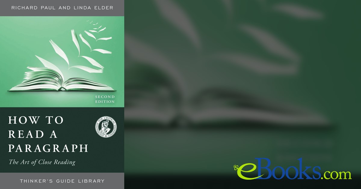 How to Read a Paragraph (2nd ed.) by Richard Paul (ebook)