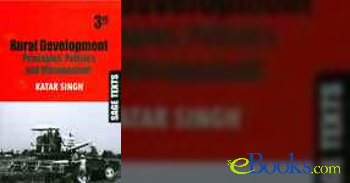 Rural Development (3rd ed.) by Katar Singh (ebook)