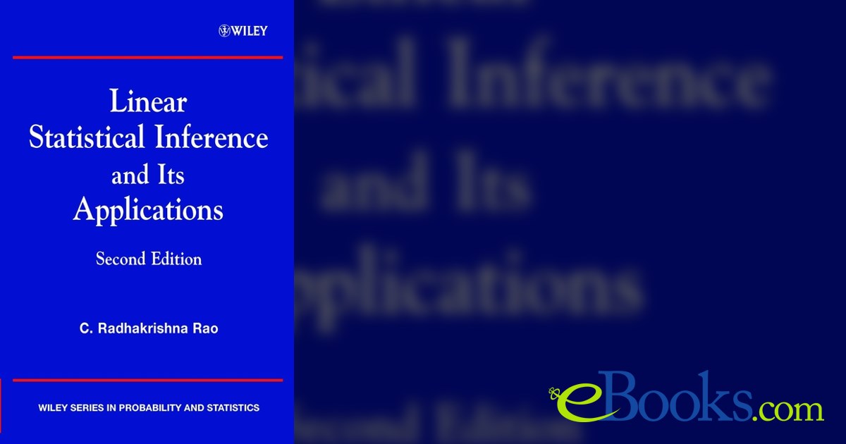 Linear Statistical Inference and its Applications (2nd ed.)