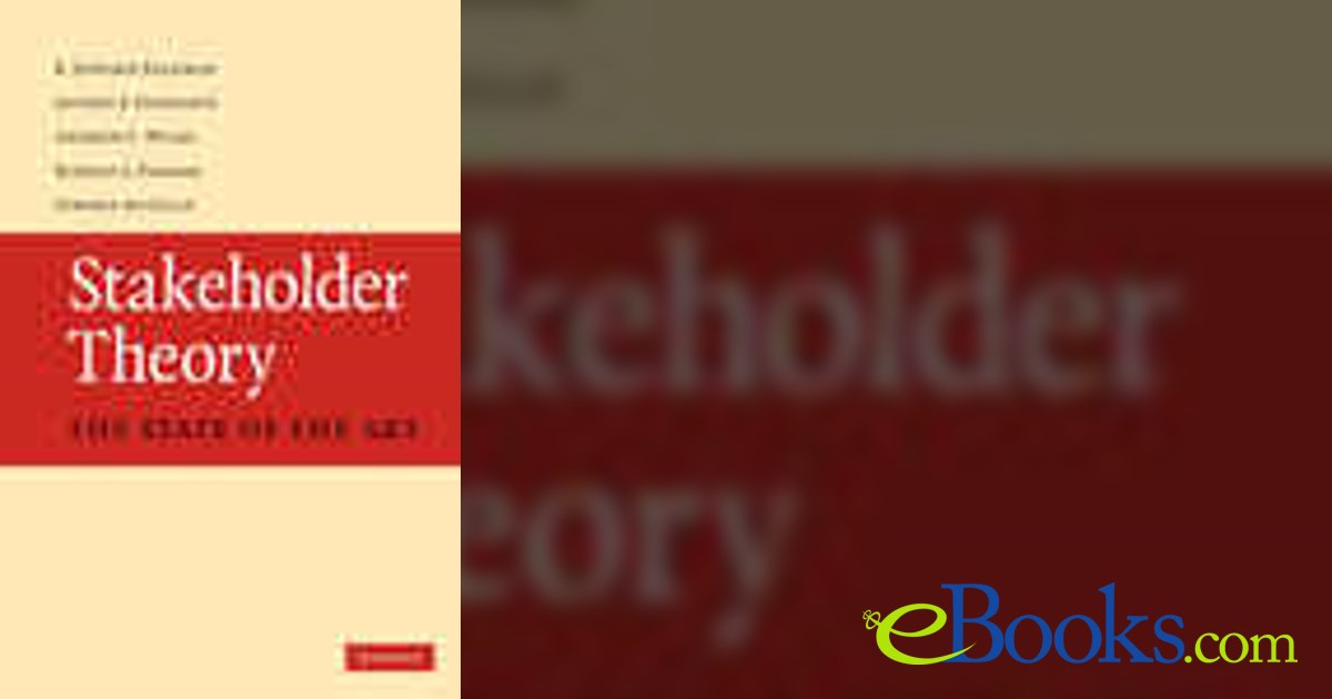 Stakeholder Theory by R. Edward Freeman (ebook)