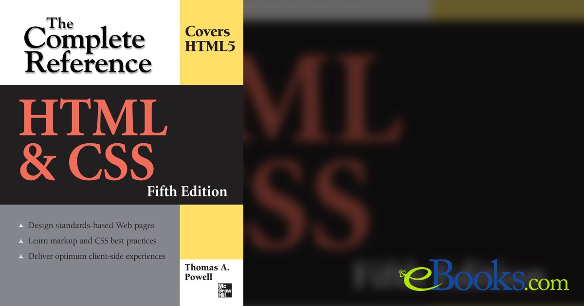 HTML & CSS: The Complete Reference, Fifth Edition (5th ed.)
