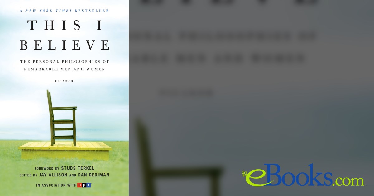 This I Believe by Jay Allison (ebook)