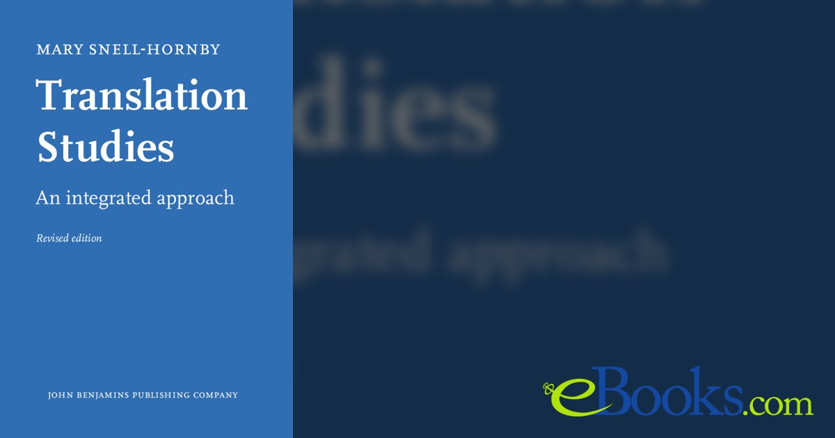 Translation Studies by Mary Snell-Hornby (ebook)