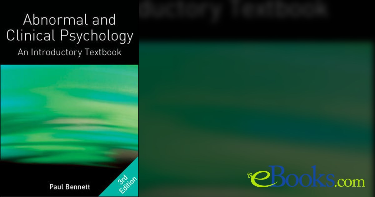 EBOOK: Abnormal And Clinical Psychology: An Introductory Textbook
