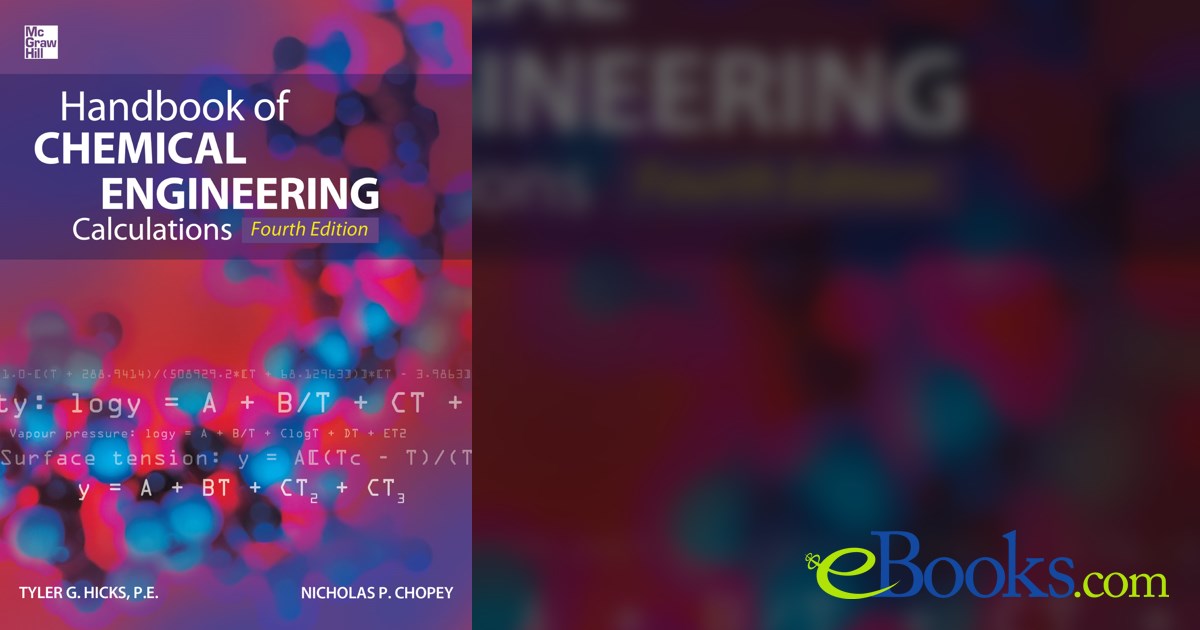 Handbook of Chemical Engineering Calculations, Fourth Edition