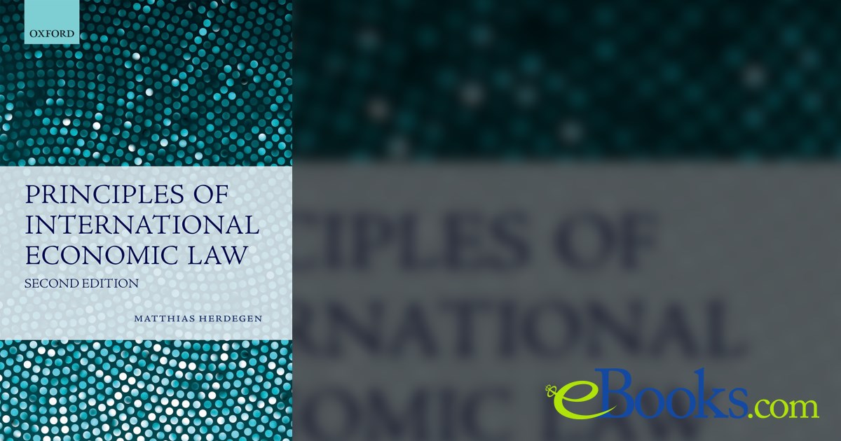 Principles of International Economic Law (2nd ed.)