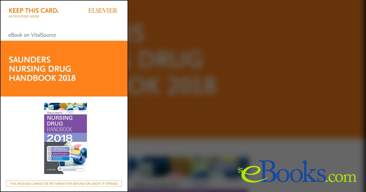 Saunders Nursing Drug Handbook 2018 - E-Book