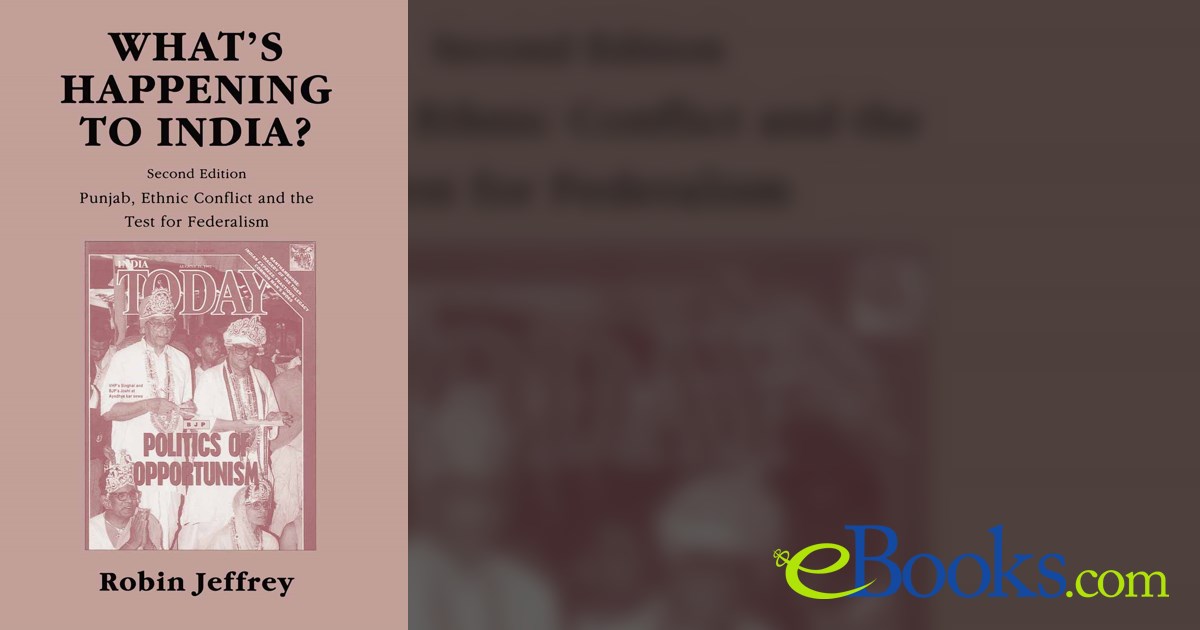 Whatâ€™s Happening to India? (2nd ed.) by Robin Jeffrey (ebook)