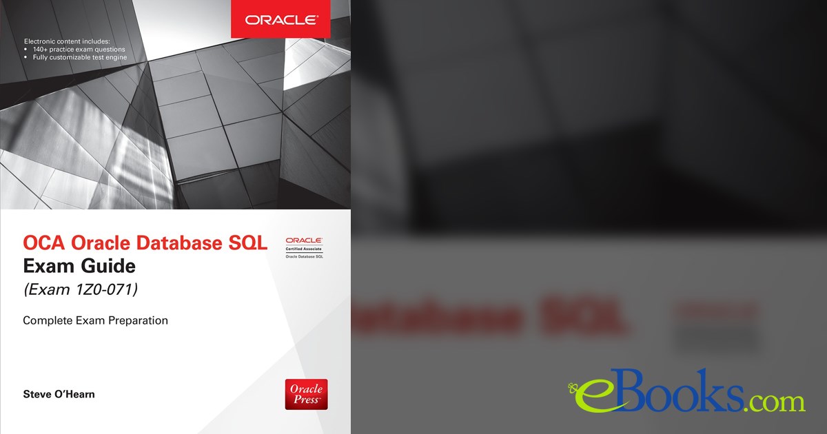 Oca Oracle Database Sql Exam Guide Exam 1z0 071