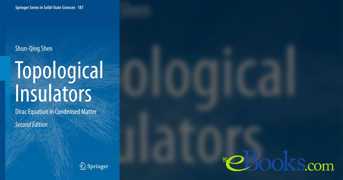 Topological Insulators (2nd ed.) by Shun-Qing Shen (ebook)