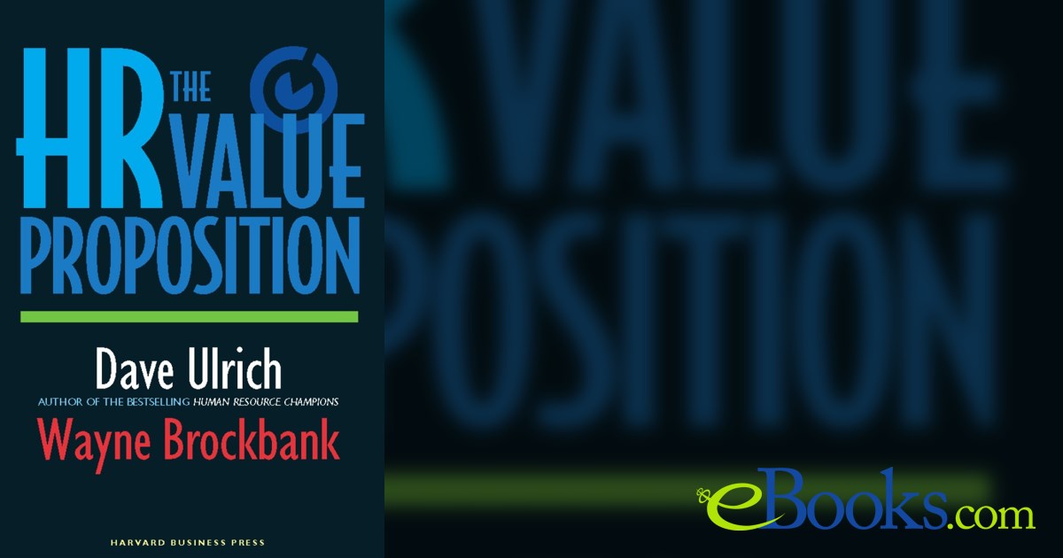 The HR Value Proposition by David Ulrich (ebook)