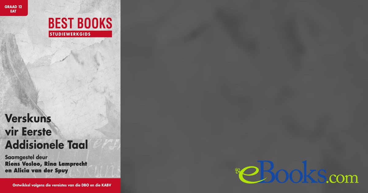 Studiewerkgids: Verskuns vir Graad 12 Eerste Addisionele Taal