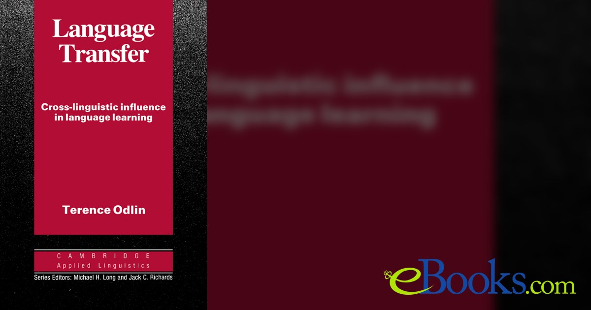 Language Transfer by Terence Odlin (ebook)