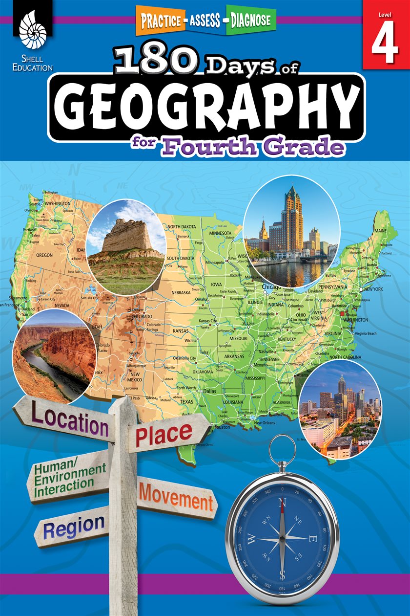 180 Days™: Geography for Fourth Grade by Chuck Aracich (ebook)