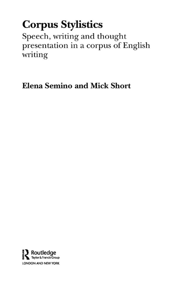 Corpus Stylistics by Elena Semino (ebook)
