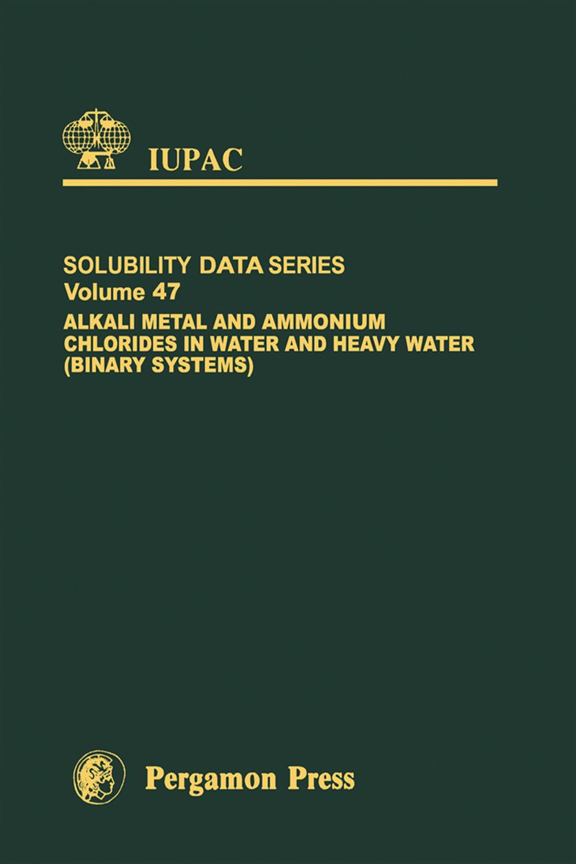 Alkali Metal and Ammonium Chlorides in Water and Heavy Water (Binary ...