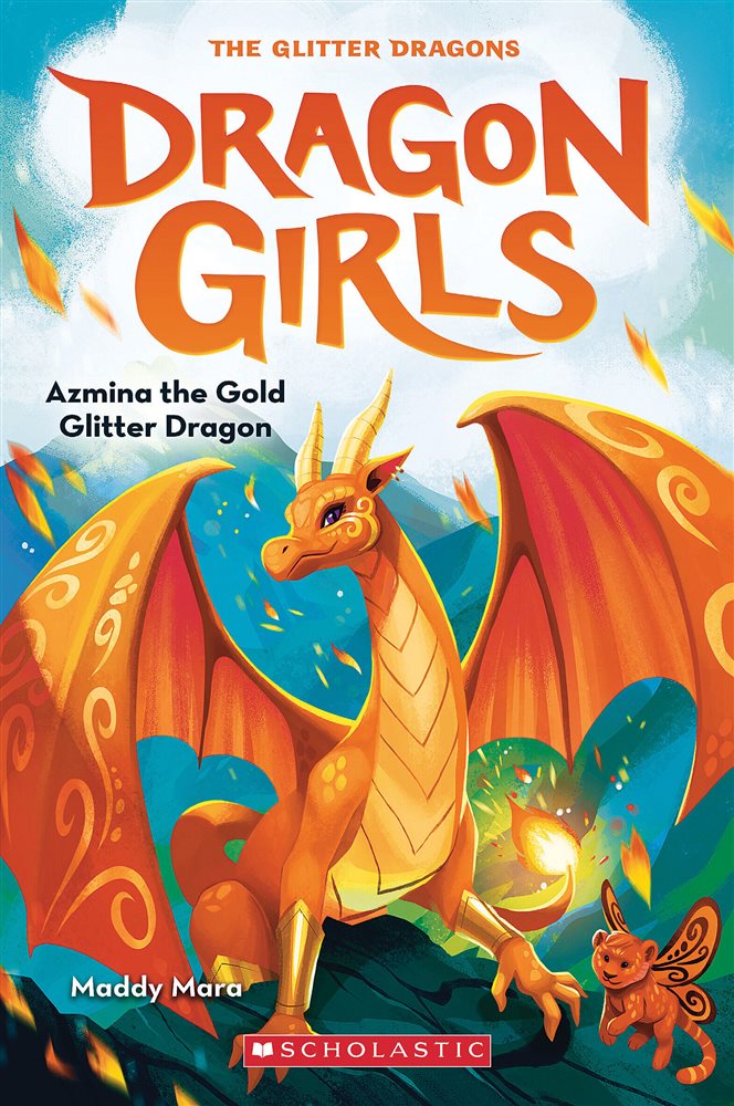 Azmina the Gold Glitter Dragon (Dragon Girls #1)