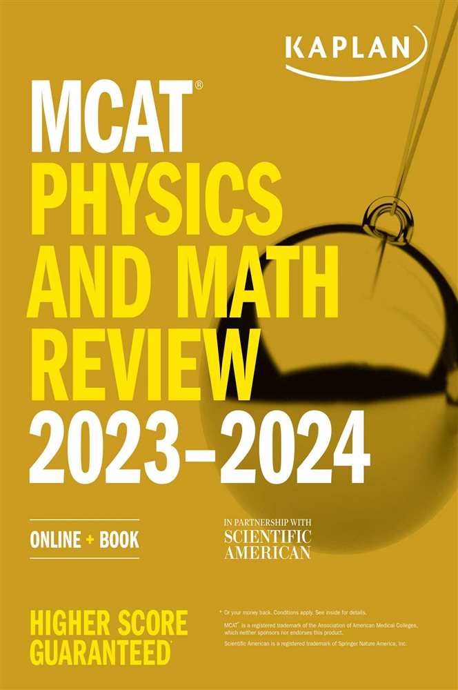 MCAT Physics and Math Review 2023-2024 by Kaplan Test Prep (ebook)