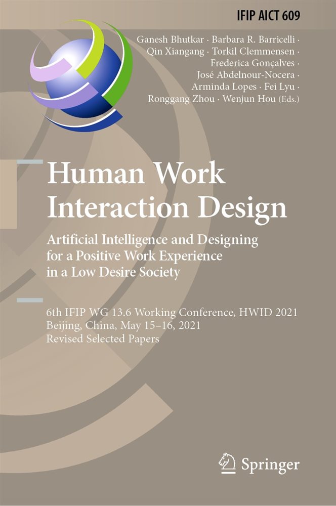 Human Work Interaction Design. Artificial Intelligence and Designing ...