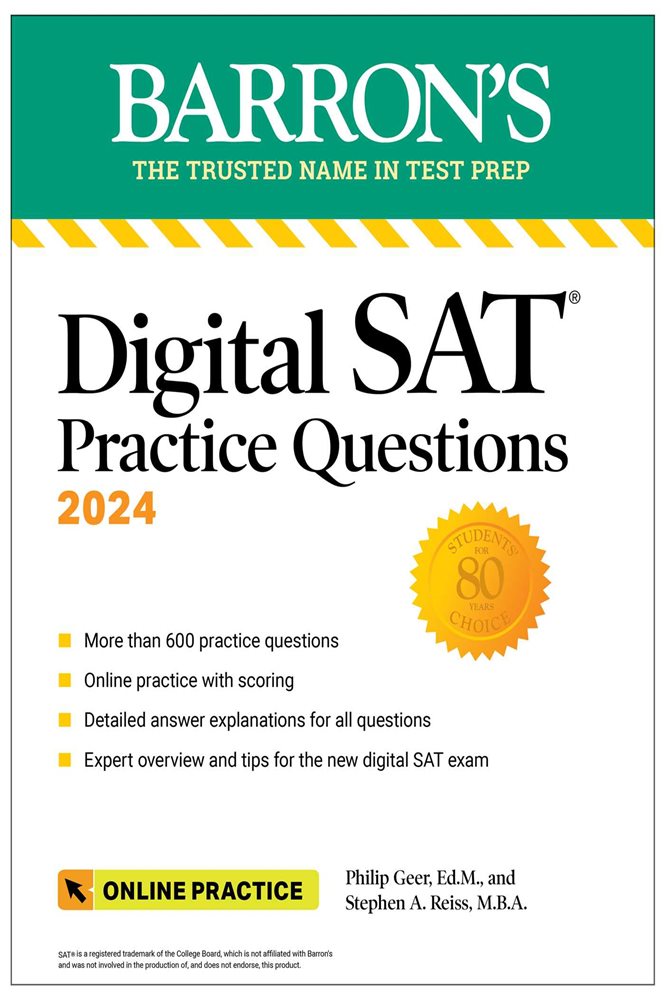 Digital SAT Practice Questions 2024: More than 600 Practice Exercises ...