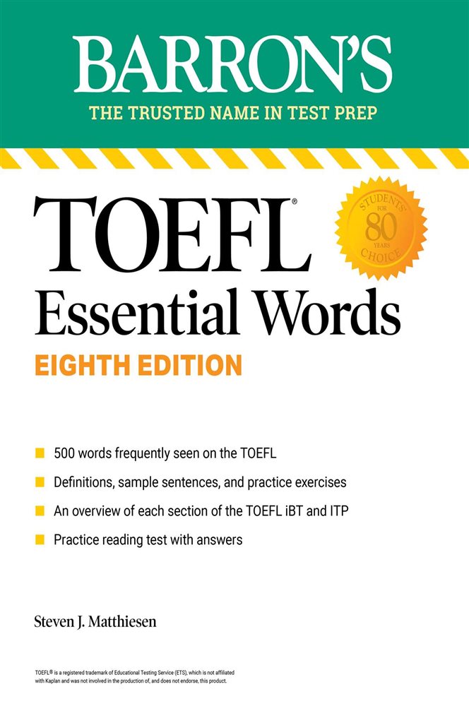 TOEFL Essential Words, Eighth Edition TOEFL Essential Words, Eighth Edition