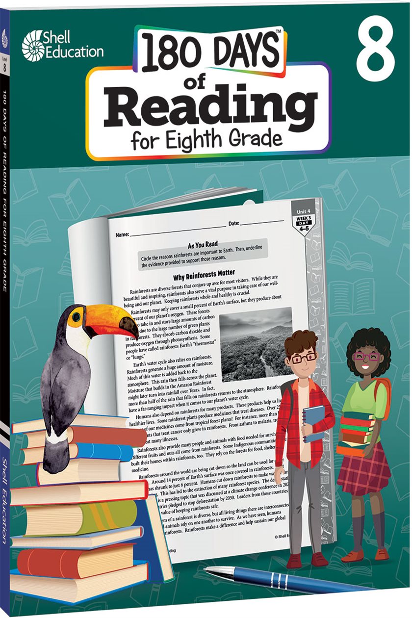 180 Days™: Reading for Eighth Grade by Monika Davies (ebook)