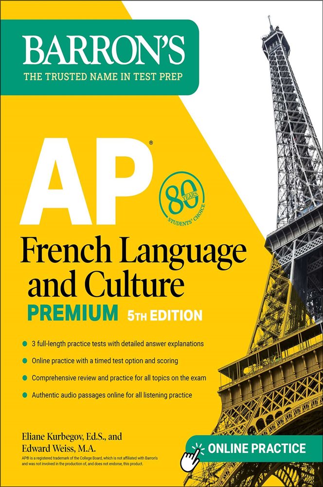 AP French Language and Culture Premium, Fifth Edition: Prep Book with 3 ...