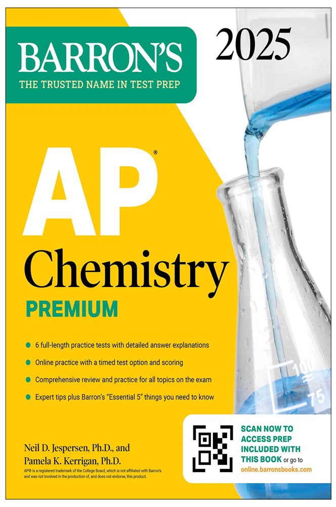 AP Chemistry Premium, 2025: Prep Book with 6 Practice Tests ...