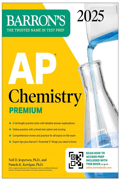 AP Chemistry Premium, 2025: Prep Book with 6 Practice Tests ...