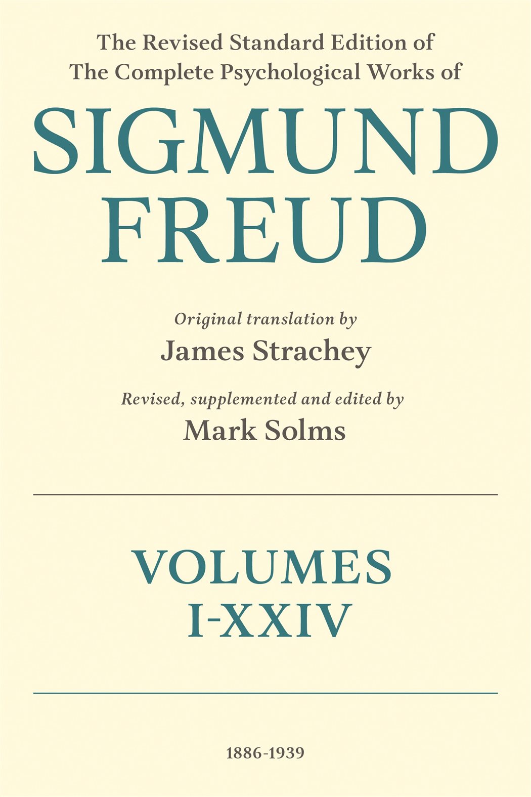 The Revised Standard Edition of the Complete Psychological Works of ...