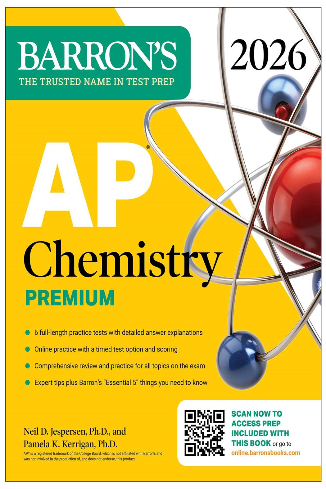 AP Chemistry Premium, 2026: Prep Book with 6 Practice Tests ...