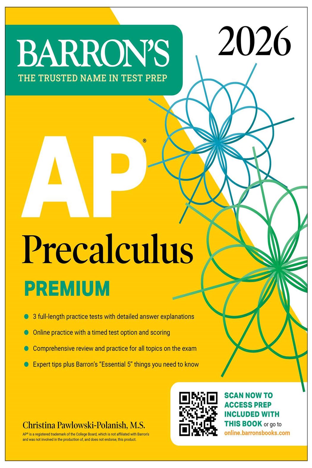 AP Precalculus Premium, 2026: Prep Book with 3 Practice Tests ...
