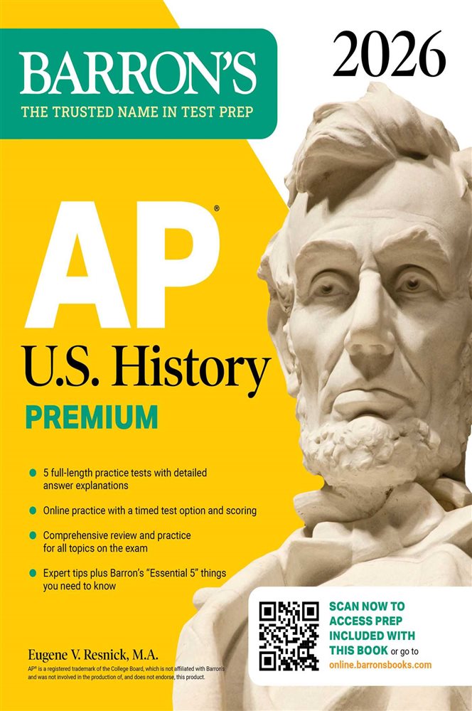 AP U.S. History Premium, 2026: Prep Book with 5 Practice Tests ...
