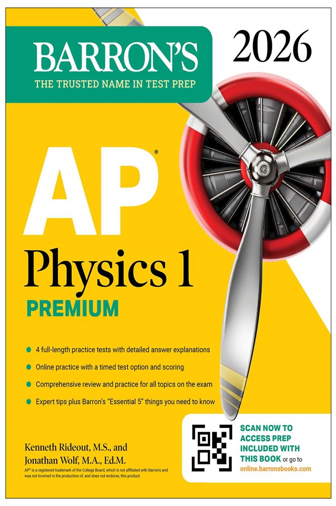 AP Physics 1 Premium, 2026: Prep Book with 4 Practice Tests ...