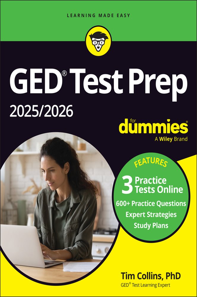 GED Test Prep 2025/2026 For Dummies (7th ed.) by Tim Collins (ebook)