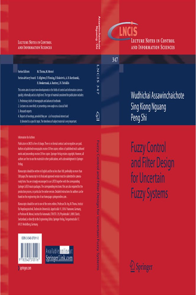 Fuzzy Control and Filter Design for Uncertain Fuzzy Systems