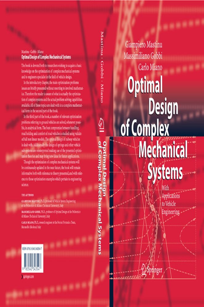 Optimal Design of Complex Mechanical Systems
