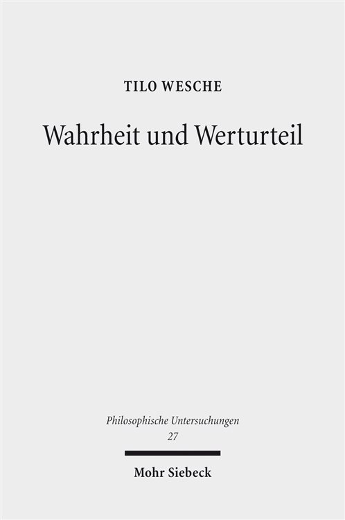 Wahrheit und Werturteil by Tilo Wesche (ebook)